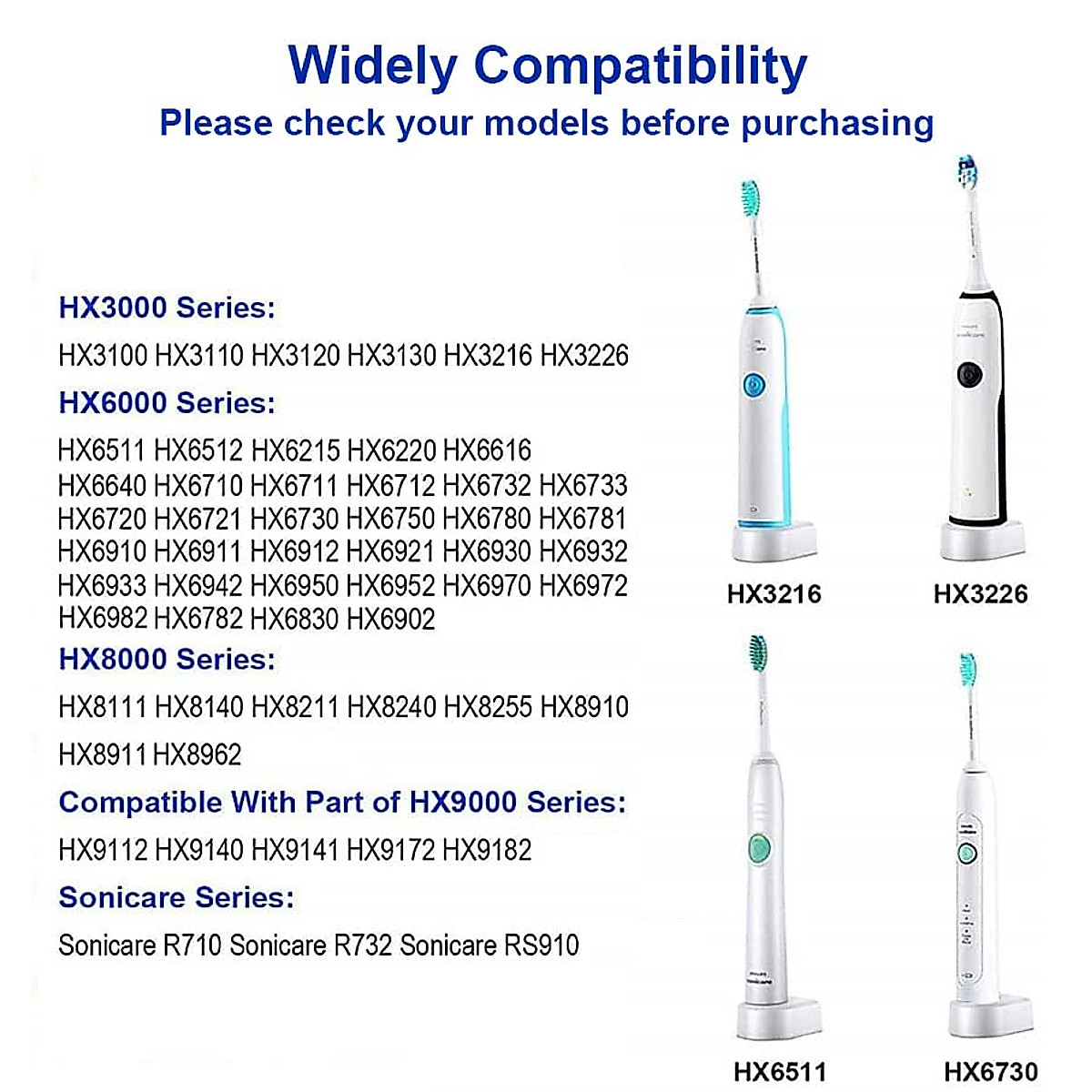 for Philips Electric Toothbrush Replacement Charger, Inductive Charging Base Compatible with Phillips Sonic Care Electric Toothbrush,HX3000/HX6000/HX9000 with 3ft Power Cord, Waterproof IPX7