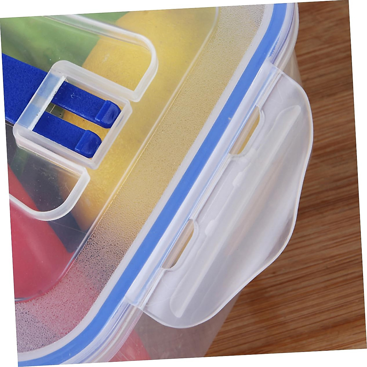 DECHOUS Refrigerator Rectangular Food Boxes Box Food Container with Lid Food Container Wit Hhandle With Cover Set Portable Container