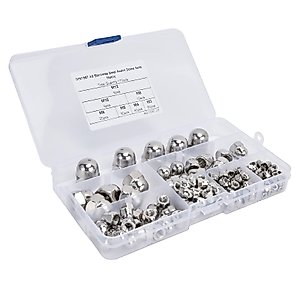 Acorn Cap Nuts, 304 Stainless Steel Acorn Hex Cap Nuts Locknuts for Industrial Machinery