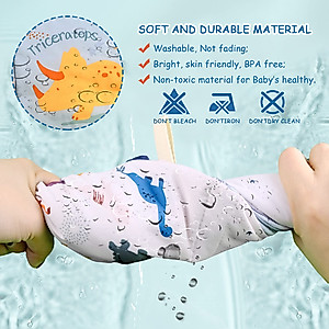 Jonzoo Soft Baby Books 6-12-18 Months, Dinosaur Crinkle Book for Baby, Newborn Infant Montessori Tummy Time Toys 0-6-12 Months, Baby Cloth Book, Car Seat Stroller Toy, Baby Boy Girl Gift 0-6-12 Months