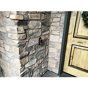 Wall Plate with 30 Degree Angle Mount for Nest Hello Video Door Bell - Coffee