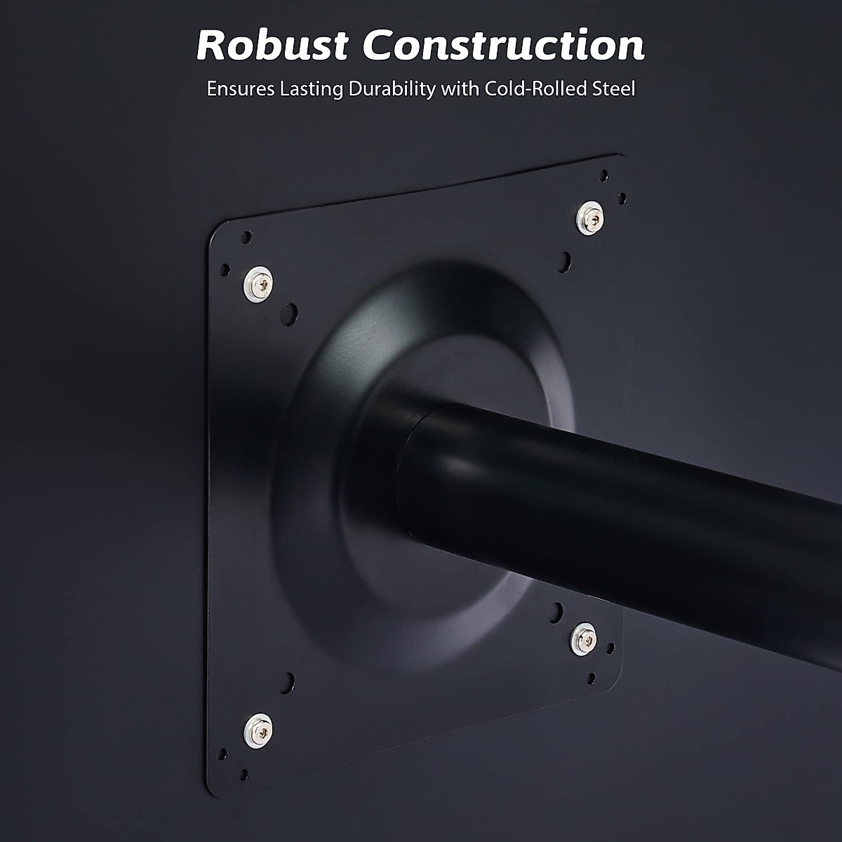 VONLUCE Modern Dining Table, 32 Inch Square Tulip Table with MDF Top and Steel Base, Small Pedestal Table for Dining Room Kitchen Living Room More, Mid Century Kitchen Table with 220lb Capacity, Black