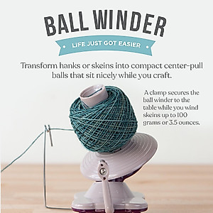 Knit Picks Hand Operated Yarn Ball Winder (Purple)
