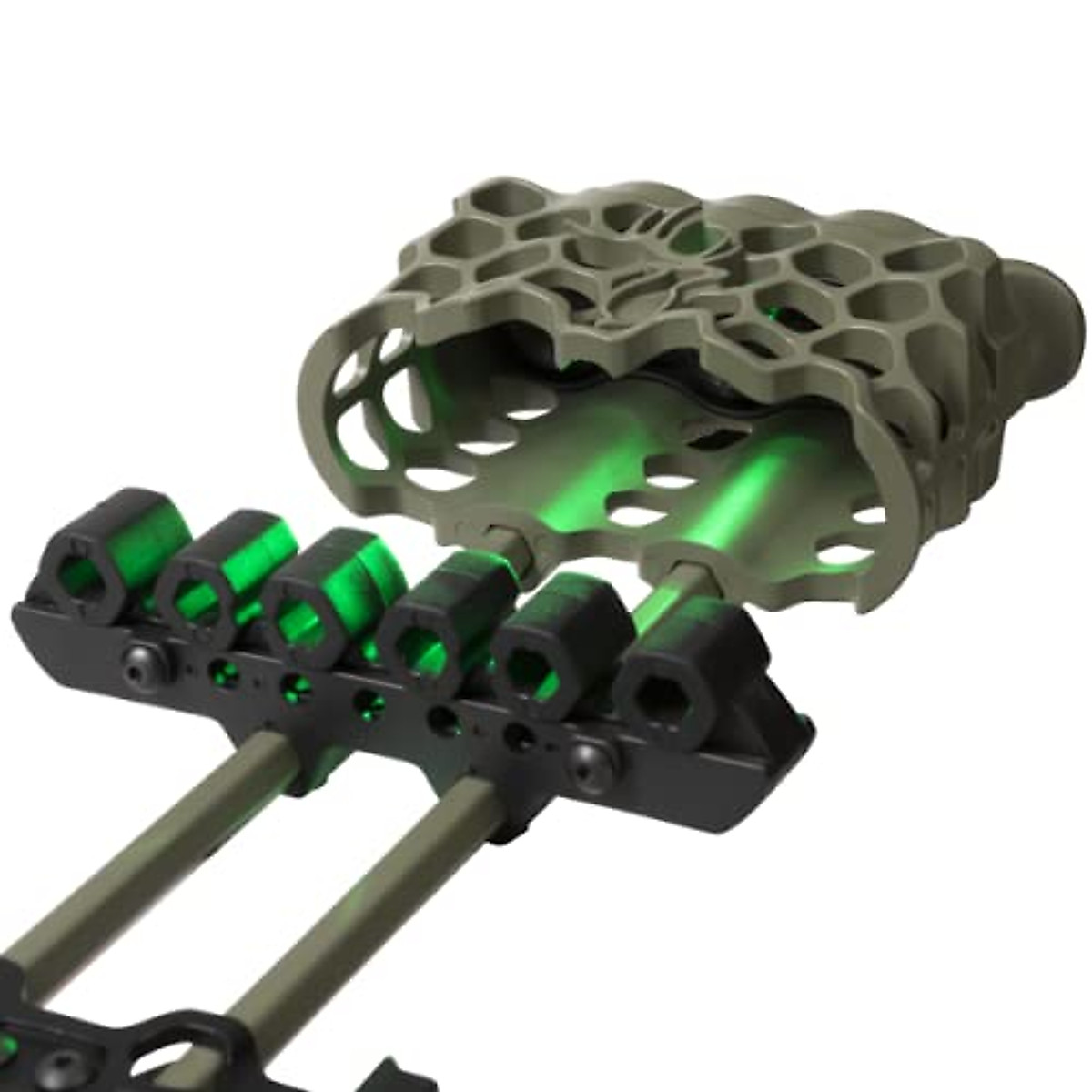 Trophy Ridge Hex Light Archery Arrow Quiver, Green