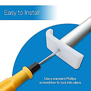 RMS Walker Glide Skis - Universal Fit for Most Walkers - Durable Coaster Gliders for Safety and Stability (1 Pair)