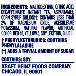 Crystal Light Lemon Decaf Iced Tea Natural Flavor Drink Mix, 12-Quart Canister (Pack of 2)