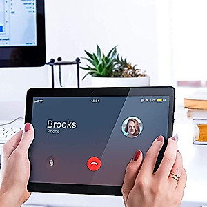 TenYiDe 10.1" Inch Android Tablet PC,3G Unlocked Phablet 4GB RAM 64GB Storage with Dual sim Card Slots and Cameras,Tablet PC with WiFi,Bluetooth,GPS(Metallic Silver) (Metallic Black)