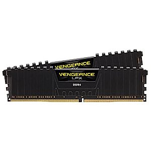Corsair VENGEANCE LPX 32GB (2 x 16GB) DDR4 DRAM 3600MHz C18 AMD Ryzen Memory Kit - Black