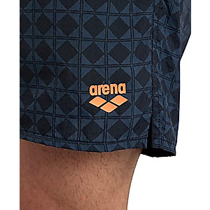 Arena Men's Standard 50th Anniversary Beach Boxer, Black Multi-Black-White, Large