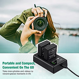 FirstPower NP-W126 NP-W126S Battery (2-Pack) and USB Dual Charger for Fujifilm X100V, X100F, X-A5, X-A10, X-E4, X-Pro2, X-Pro3, X-T1, X-T2, X-T3, X-T10, X-T20, X-T30, X-T30 II, X-T100, X-T200 FinePix