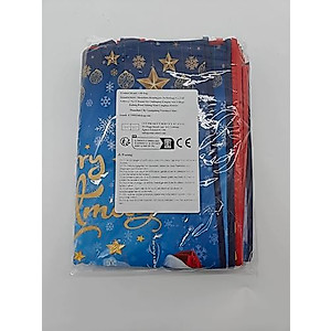 AhfuLife 4PCS Extra Large Christmas Gift Bags, 21.2'' x 16.1''x 6.3'', Jumbo Christmas Tote Bags with Handles, Reusable Non-woven Christmas Shopping Bags for New Year, Xmas's Party Supplies Decoration