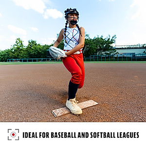 Franklin Sports Pitcher's Mound Rubber - Softball + Baseball Pitching Rubber for Mound - Portable Mound - Indoor + Outdoor Pitchers Plate - 18"