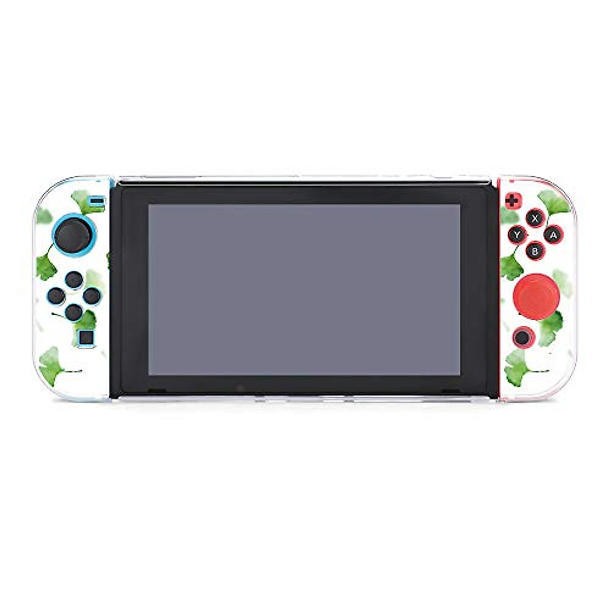 SUPNON Carry Case Compatible with Nintendo Switch, Ultra Slim Hard Shell, Protective Carrying Case for Travel - Ginkgo Biloba Leaves On White Background Design22938