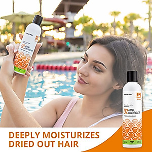 Solpri Swimmers Chlorine Vitamin C Swim Shampoo Body Wash with Pre & Post Swim Conditioner (16 Fl Oz Total)