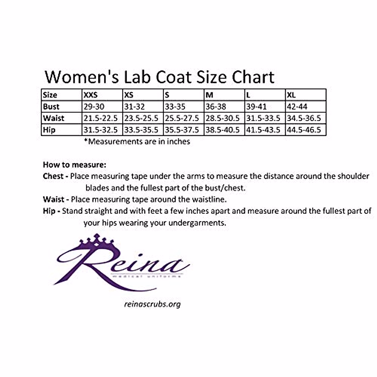 Reina ST2664 Stretch 30 inch Length White lab Coat with 3/4 Sleeves (L)