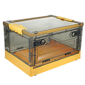 Amosfun Box Book Magazine Case Household Plastic Organizer Clear Storage Containers Sundries Storage Case Blanket Storage Shelf Tabletop Storage Rack Medium Pp Books Office