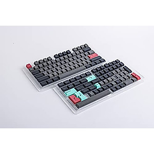 HK GAMING Custom Keycaps | Dye Sublimation PBT Keycap Set for Mechanical Keyboard | 139 Keys | Cherry Profile | ANSI US-Layout | Compatible with Cherry MX, Gateron, Kailh, Outemu | Stealth Dolch