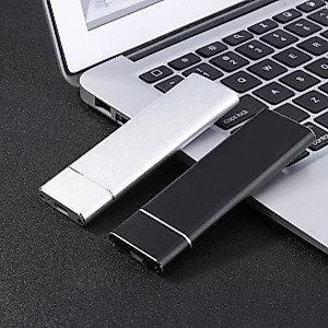 2pcs M. Support USB. State Enclosure Hard Type Converter Hard- Disk External to Ngff Cartridge with Adapter Ssd C C- c. USB M- Key Reader Portable Cable Disk Black