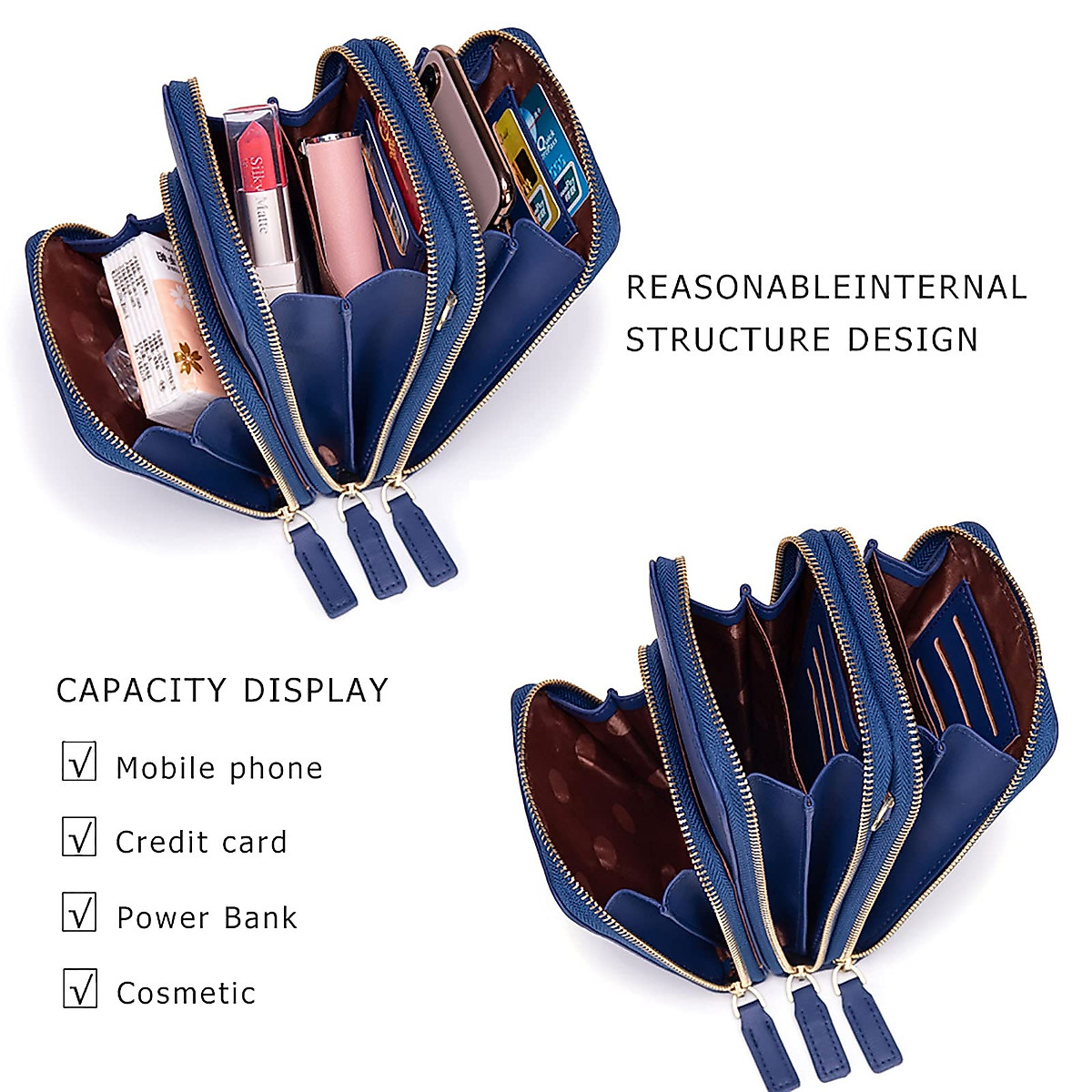 myfriday Small Crossbody Cell Phone Bag for Women, Mini Over Shoulder Handbag Purse with Credit Card Slots