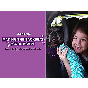 The Noggle-Making The Backseat Cool Again-Quick & Easy to Use Car Travel Accessories for a Comfy Ride Summer or Winter-Air Vent Extender Hose Directs Cool or Warm Air to Your Kids - 8ft, Black Ice