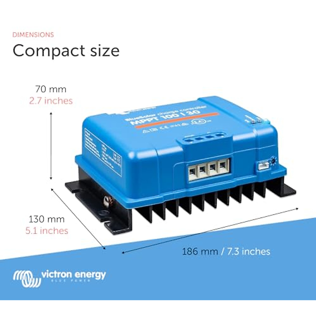 Victron Energy BlueSolar MPPT 100V 50 amp 12/24-Volt Solar Charge Controller