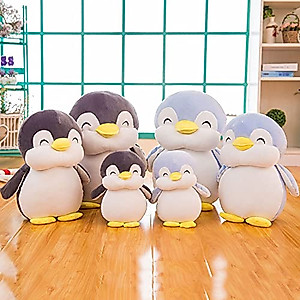 12 Inch Plush Penguin Stuffed Animal Penguin Hugging Pillow with Smile Face Cuddly Penguin Pillow Plushies Toy Penguin Huggable Anime Gifts for Kids And Lovers In Birthday, Valentines, Christmas
