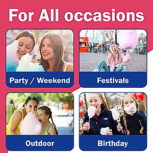 3.25lb -Cotton Candy Floss Sugar (2 Pack)- Pink Vanilla and Blue Raspberry