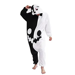 Adult Animal One-piece Pajamas Cosplay Animal Homewear Sleepwear Jumpsuit Costume for Women and Men Large
