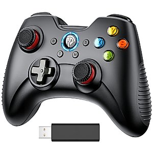 EasySMX 【New】 Wireless PC Controller, Arion8236 Gaming Controller for Windows Steam/PS3/Android/Switch/Steam Deck, Dual-Vibration Computer Controller Gamepad with Turbo, 14 Hours Working Battery