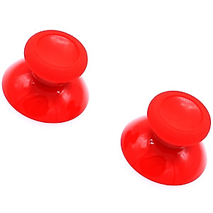 Deal4GO 2-Pack Concave Rubber Analog Thumbsticks Replacement for Xbox Series S|Xbox Series X Controller Thumb Grips (Pulse Red), (XSSX2)
