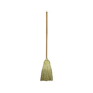 Genuine Joe Joe Janitor Lobby Blend Broom, Nickel