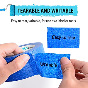 360Tronics Blue Painters Tape Multi-Surface 2 Inch x 60 Yards, Professional Painters Choice Masking Tape, Residue Free Paint Tape Rolls for Protects Surfaces, Spray Paint, 1-Pack