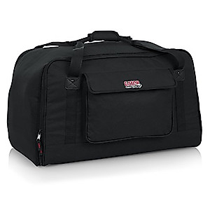 Gator Cases Heavy-Duty Speaker Tote Bag for Compact 12" Speaker Cabinets; Fits QSC K12, Yamaha DXR12 and more (GPA-TOTE12),Black