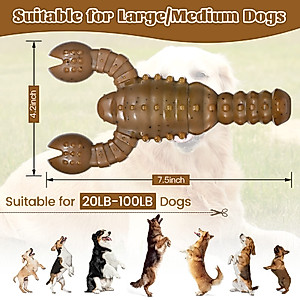 Vekung Dog Toys for Aggressive Chewers, Indestructible Dog Chew Toys for Aggressive Chewers, Tough Dog Teething Bones for Medium Large Breed Dogs, Dog Toys to Keep Them Busy