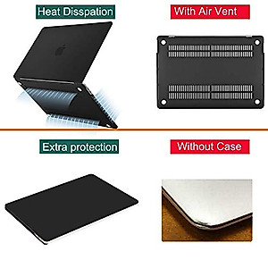 MOSISO Compatible with MacBook Pro 16 inch Case 2020 2019 Release A2141 with Touch Bar Touch ID, Ultra Slim Protective Plastic Hard Shell Case & Keyboard Cover Skin, Black