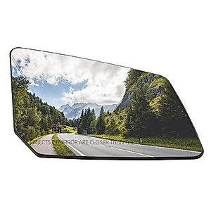 Dasbecan Right Passenger Side Mirror Glasses Assembly with Plastic Backing Plate Heated Glass Compatible With GMC Acadia Chevy Traverse Saturn Outlook Replaces 15951928 30223 80223