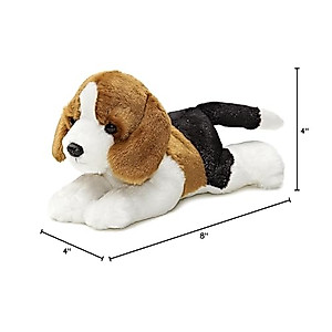 Aurora® Adorable Mini Flopsie™ Homer™ Stuffed Animal - Playful Ease - Timeless Companions - Brown 8 Inches