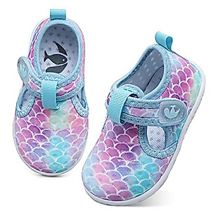 FEETCITY Boys Girls Shoes Baby Water Shoes Beach Quick Dry Swim Barefoot Aqua Socks Outdoor Athletic Pool Shoe 12-18 Months Infant