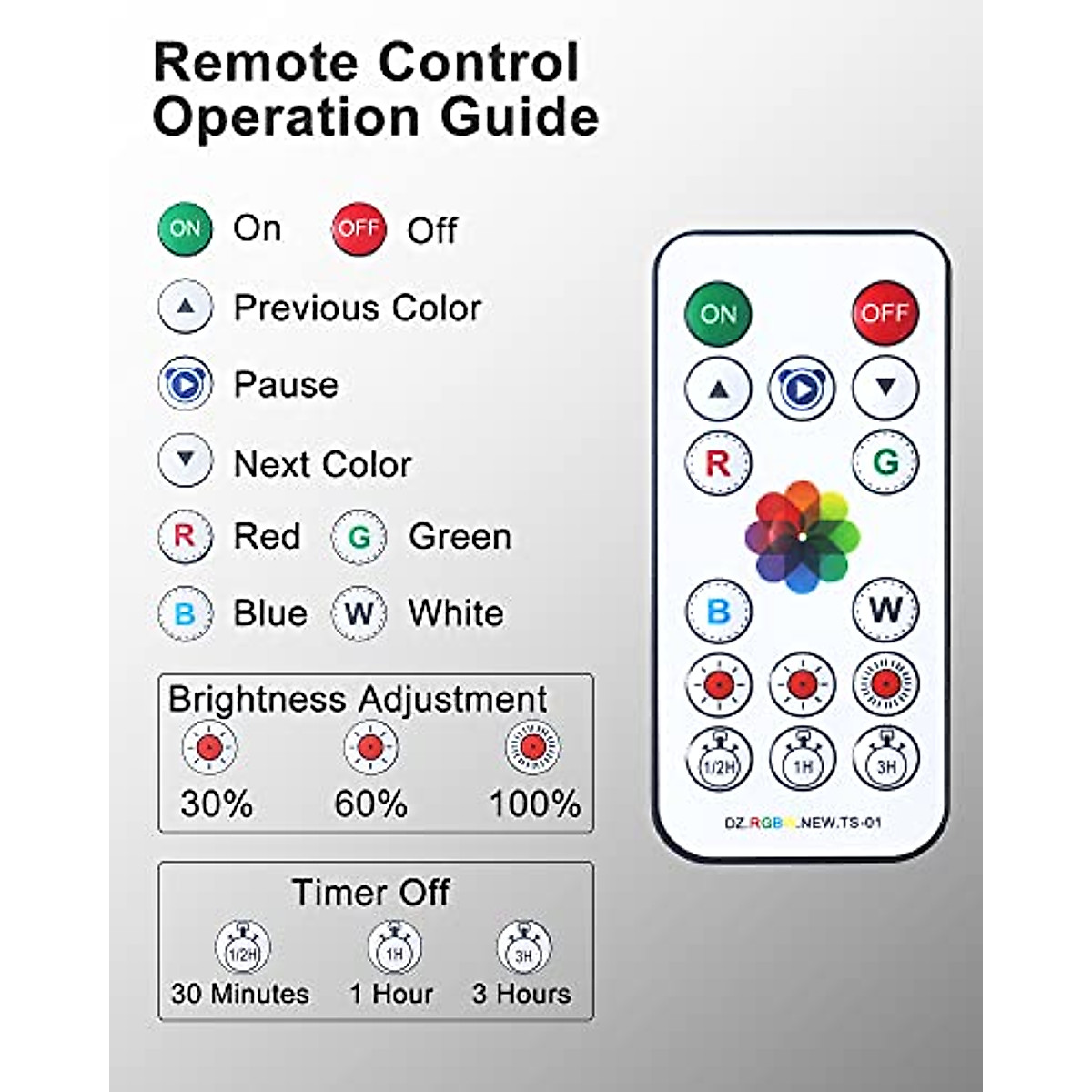 GANA Puck Lights with Remote, Wireless RGBW LED Under Cabinet Lights, 700mAh USB-C Rechargeable Battery Operated Tap Lights, Timed Off, 7 Colors & 3 Modes Dimmable for Closet Bedroom Stairs (1Pack)