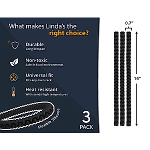 Oven Liners with Oven Rack Shields Bundle - Keep Your Oven Clean and Your Hands Safe from Burns with Non-Stick Heat Resistance Silicone Protectors