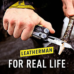 LEATHERMAN, Premium Leather Sheath for Multitools, Fits Skeletool, Crunch & Charge - Black