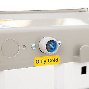 Magic Clean MCLW84WI Portable Compact Washing Machine for Clothes/Laundry with 8 Automatic Cycles and Standard Sink/Faucet Attachment for Apartment, Dorm, RV, White