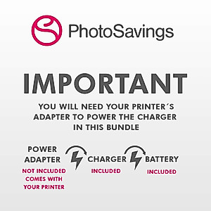 XPIX Battery and Charger Kit for Canon NB-CP2LH, NB-CP2L, NB-CP1L Battery CG-CP200 Charger Adapter for Canon Compact Photo Printers SELPHY CP800, CP900, CP910, CP1200, CP1300, CP1500