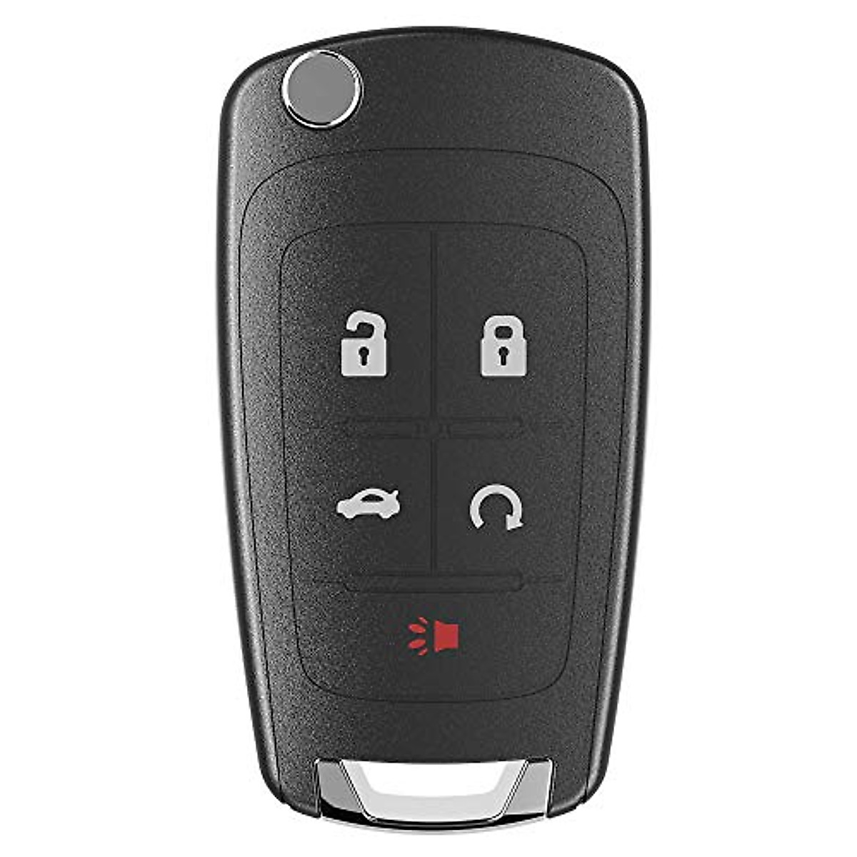VOFONO 5 Buttons Flip Car Key Fob Fits for Chevy Camaro 2010-2018/Chevy Cruze 2011-2016/Chevy Equinox 2010-2019/Chevy Malibu 2013-2016 Replacement for P/N: OHT01060512
