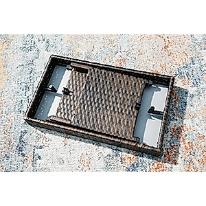 Signature Design by Ashley Kantana Casual Outdoor End Table, Dark Brown