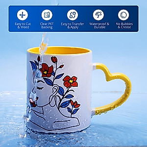 LOKLIK White Permanent Vinyl for Cricut, 12" x 13ft White Permanent Adhesive Vinyl Rolls, Matte White Vinyl Roll for Cricut Silhouette Cameo - Easy to Cut&Weed