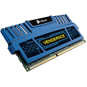 Corsair CMZ4GX3M1A1600C9B Vengeance Blue 4GB (1x4GB) DDR3 1600 MHz (PC3 12800) Desktop Memory 1.5V