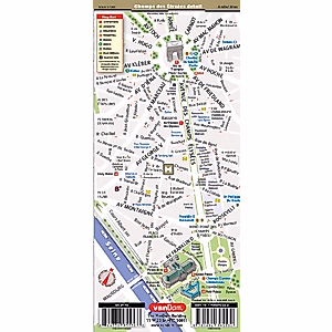 StreetSmart® Paris Map by VanDam - City Street Map of Paris, France - Laminated folding pocket size city travel and Metro map with all attractions, sights and hotels (2024 English and French Edition)