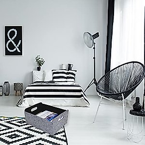 ENDLESS FUNCTIONS - Collapsible Storage Basket with Handles - Charcoal