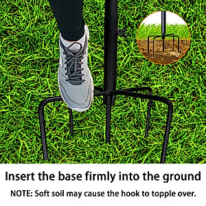 TIDYON String Light Poles for Outdoor, 9ft Sturdy Metal Pole for Hanging String Lights for Outside, Backyard, Patio, Wedding